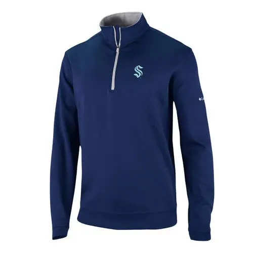 Columbia Seattle Kraken Quarter-zip Jacket - Navy