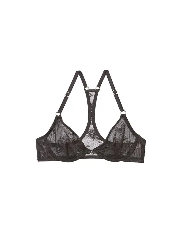 FLEUR DU MAL Bouquet Lace Racerback Demi Bra