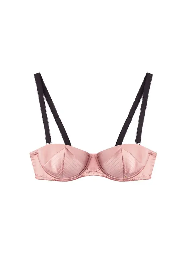 Fleur Du Mal Top Stitch Convertible Bra - Rose Pink