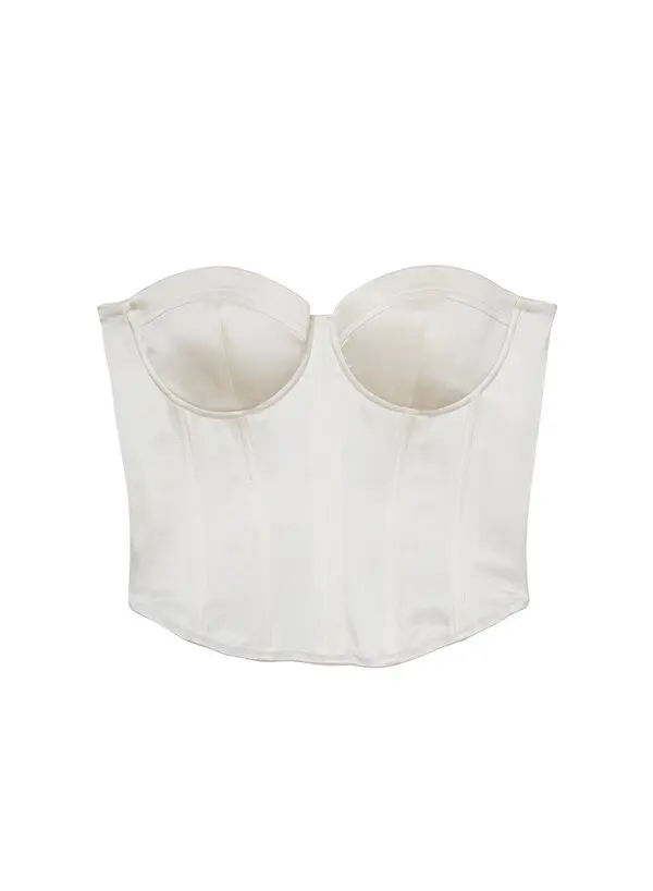 Fleur Du Mal Hamptons Bustier - Ivory
