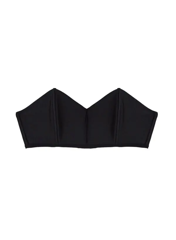 Fleur Du Mal Charlotte Bandeau Bra - Black