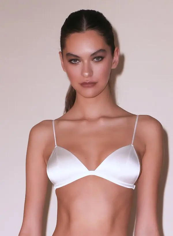 Fleur Du Mal Molded Luxe Triangle Bra