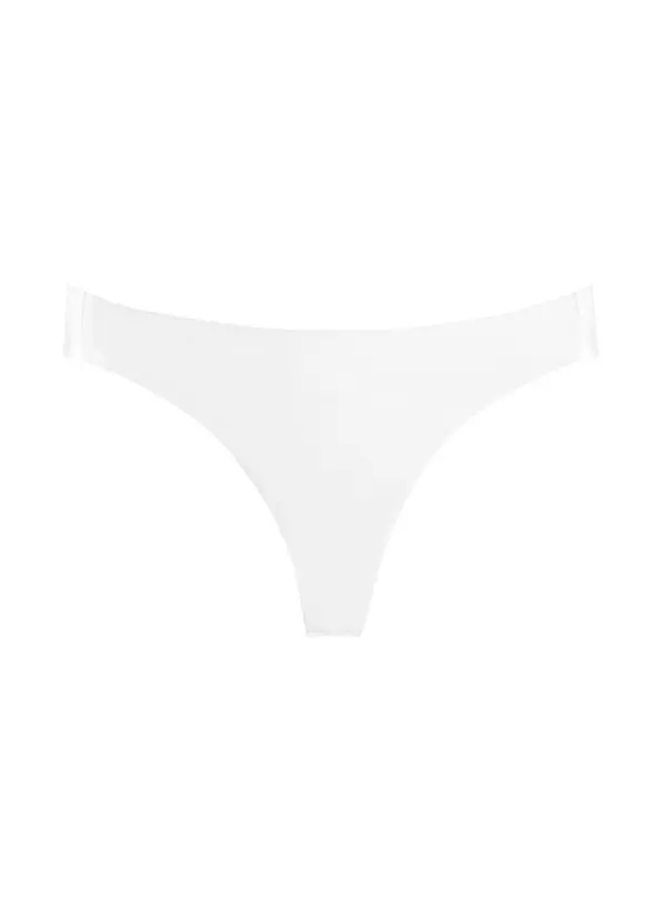 Fleur Du Mal Charlotte Lace Seamless Thong - Ivory