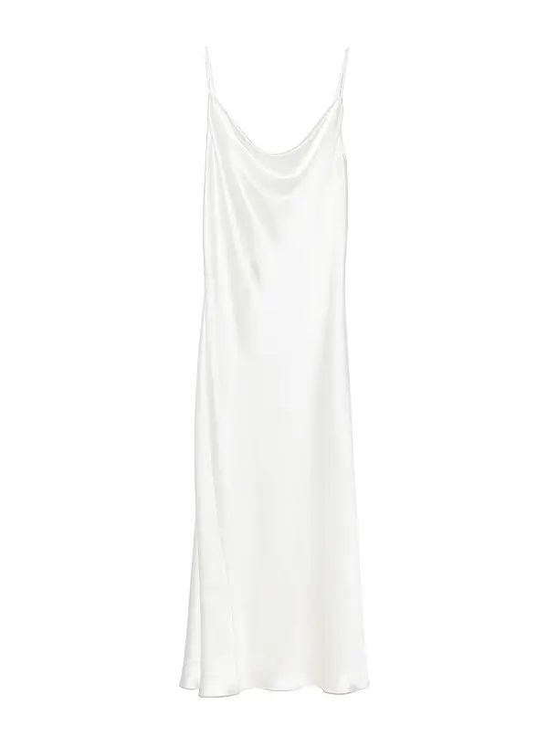 Fleur Du Mal Cowl Neck Slip Dress - Ivory