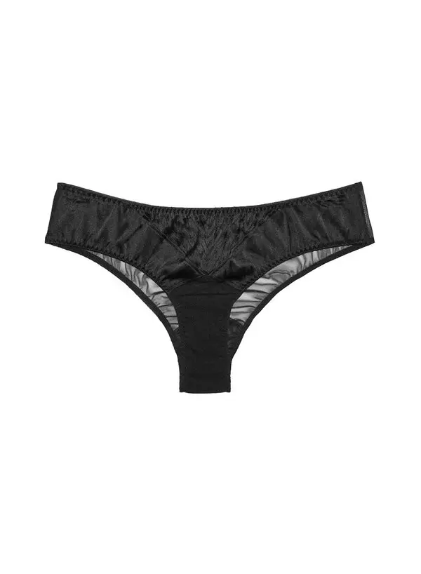 Fleur Du Mal Top Stitch Bikini - Black