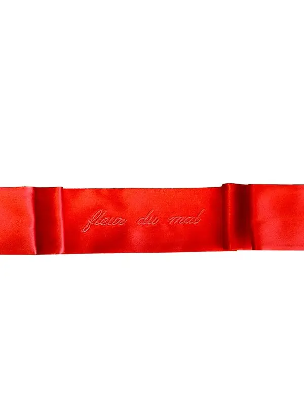 FLEUR DU MAL Silk Blindfold - Rouge