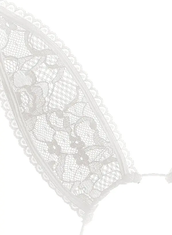 FLEUR DU MAL Lace Bunny Ears Headband - Ivory