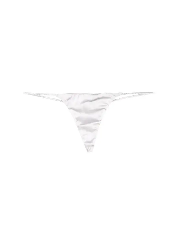Fleur Du Mal Luxe V-string - Ivory