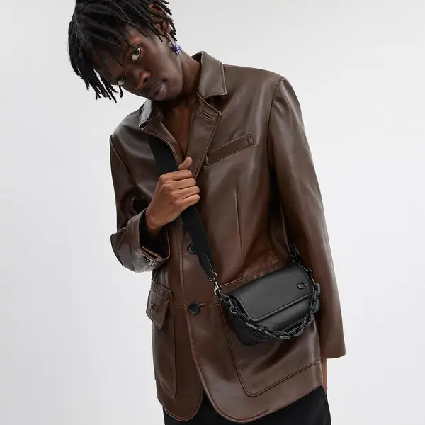 Coach Charter Flap Crossbody Bag 18 In Black - 40% Off | Editorialist