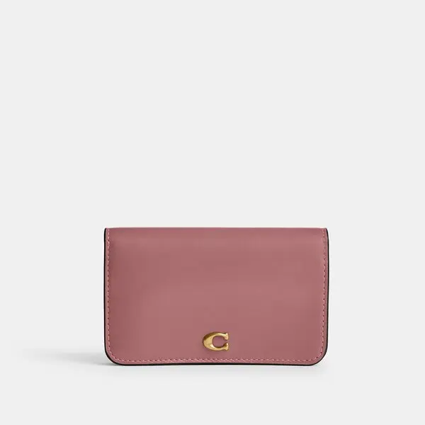 COACH Essential Slim Card Case - Brass