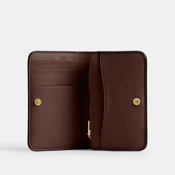 COACH Essential Slim Card Case - Brass/maple