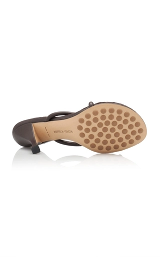 Bottega Veneta Blink Jute-trimmed Leather Sandals - Brown