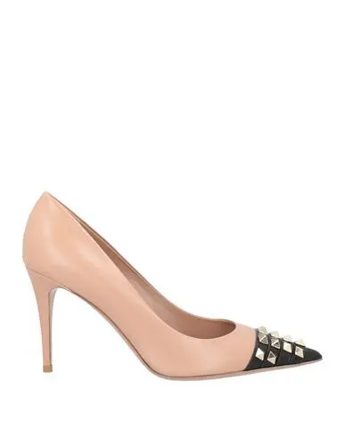 Valentino Garavani Leather Pumps With Studs - Pink