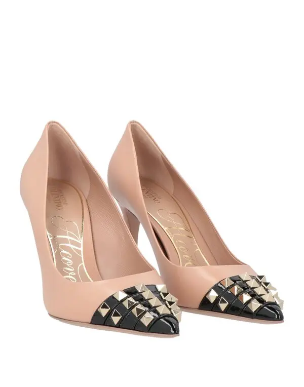 Valentino Garavani Leather Pumps With Studs - Pink