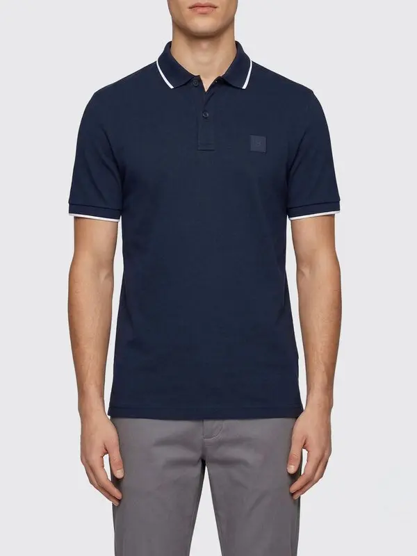 BOSS Cotton Polo Shirt - Blue