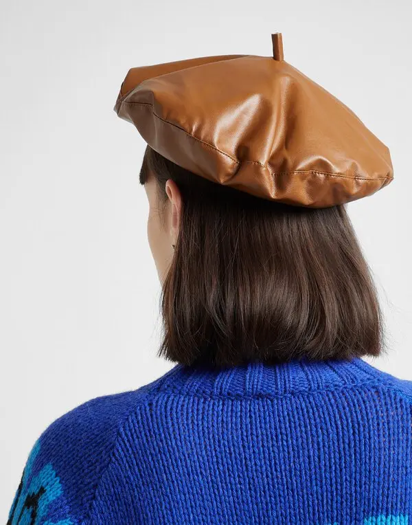 8 BY YOOX Basque Beret Hat - Brown