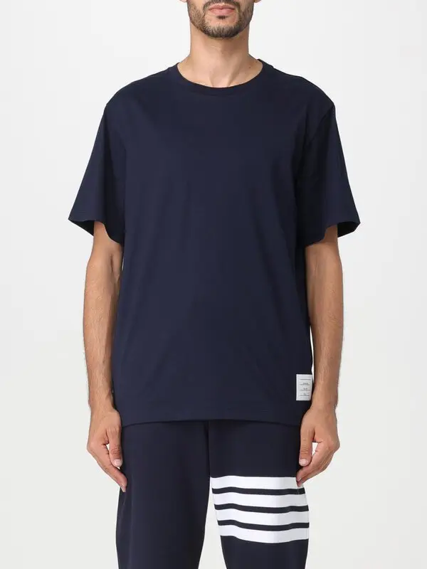 Thom Browne Cotton T-shirt - Navy