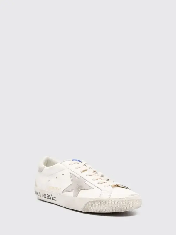 GOLDEN GOOSE Low-top Leather And Suede Lace-up Sneakers With Distressed Design