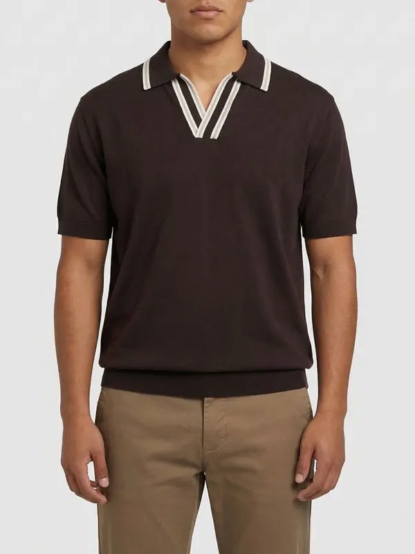 PAOLO PECORA Polo Shirt - Brown