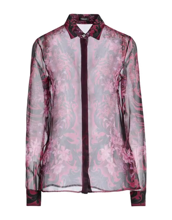 Versace Floral-print Silk Shirt