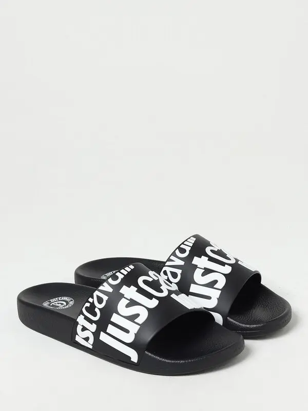 Just Cavalli Logo Slides - Black