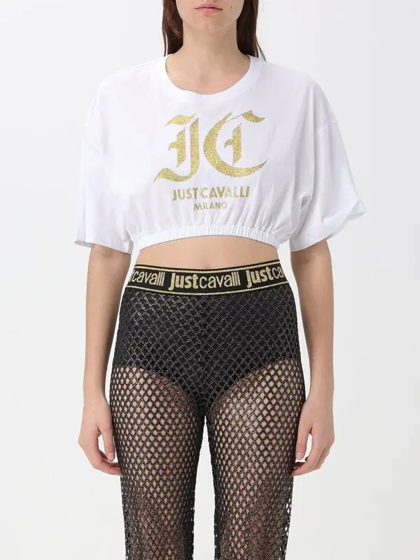 Just Cavalli Embellished Logo T-shirt