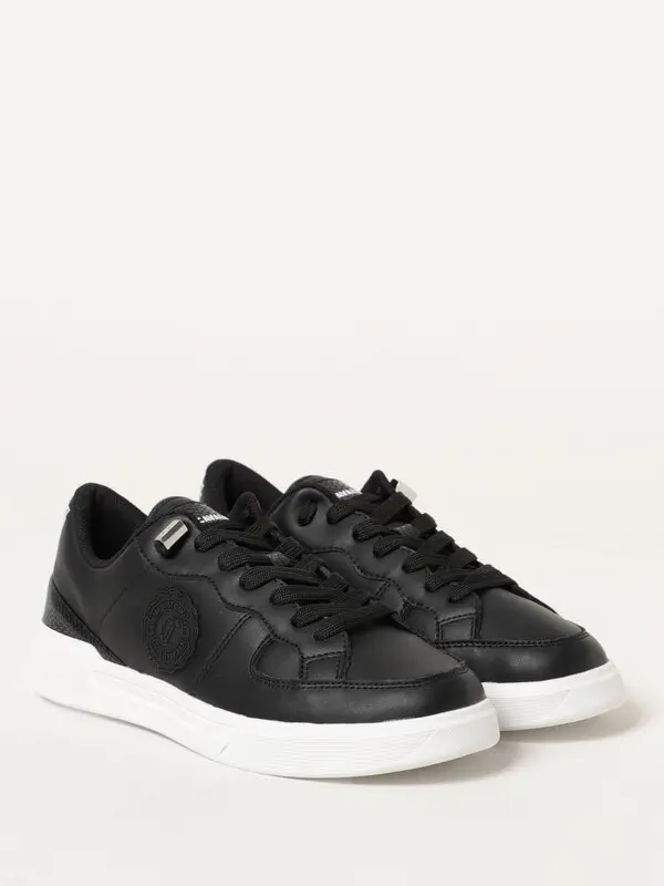 Just Cavalli Leather Sneakers - Black