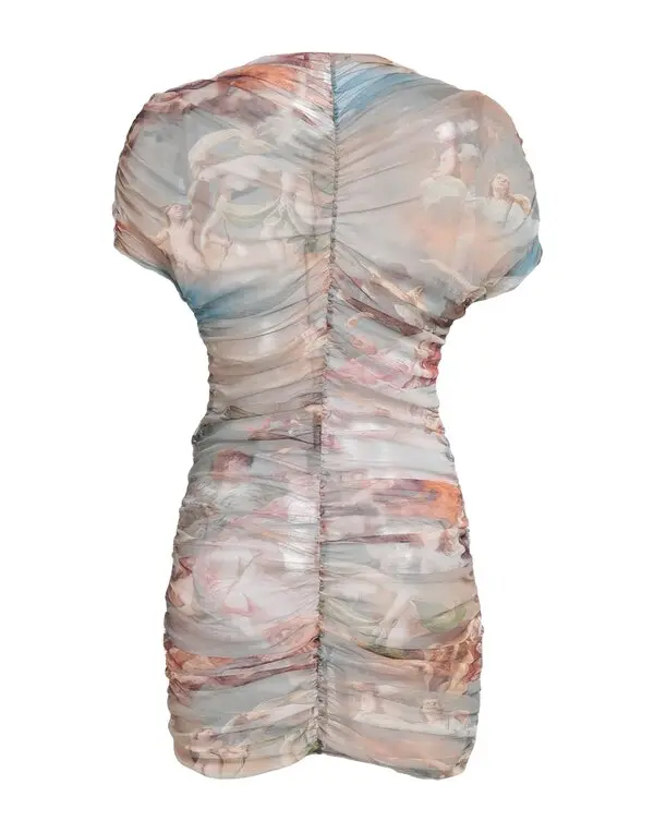 Balmain Mini Dress Sand Size Polyamide
