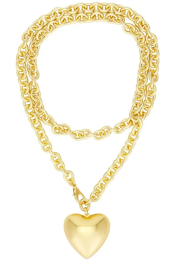 ROXANNE ASSOULIN Heart And Soul Long Pendant Necklace - Gold