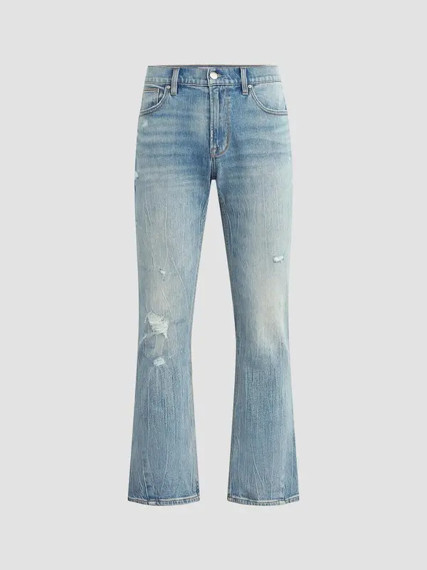 Hudson Jeans Walker Distressed Stretch Flare Jeans - Resort