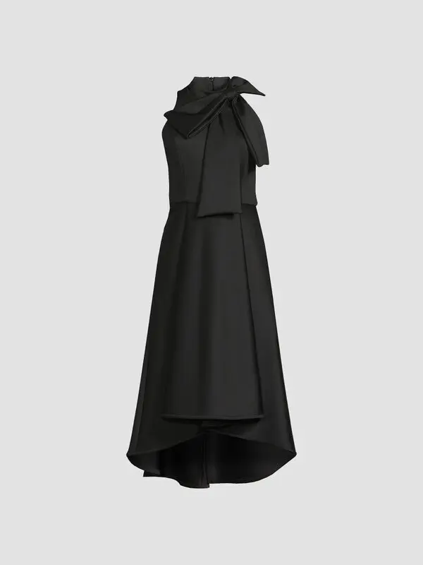 Black Halo Eve Ara Asymmetric Cocktail Dress - Black