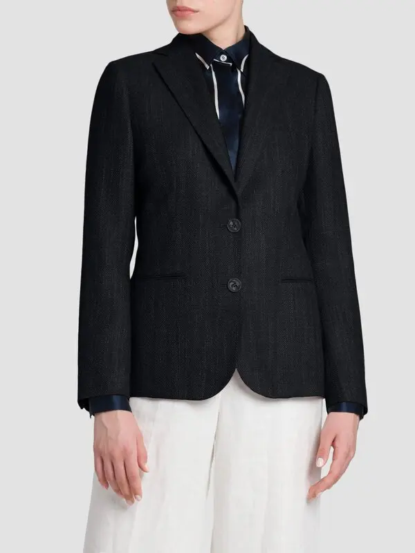 Kiton Wool Single-breasted Blazer