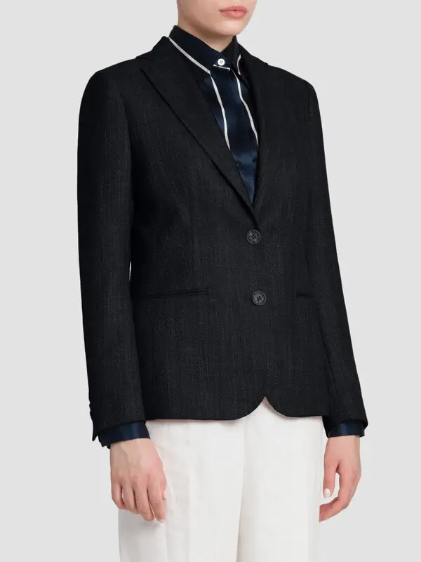 Kiton Wool Single-breasted Blazer