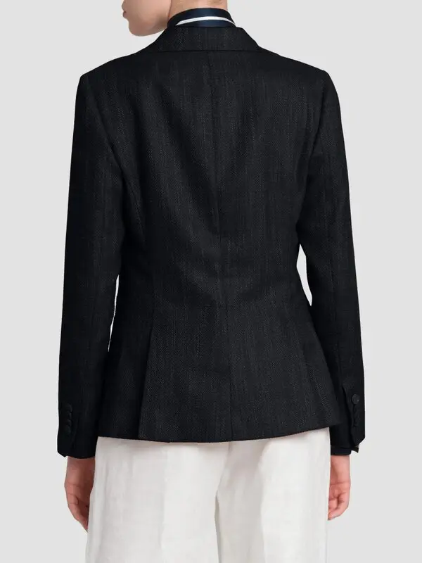 Kiton Wool Single-breasted Blazer