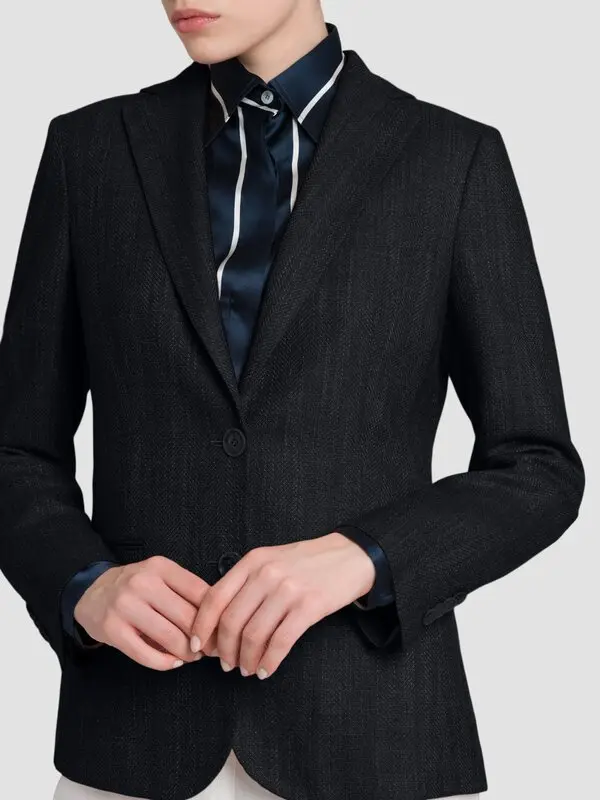 Kiton Wool Single-breasted Blazer