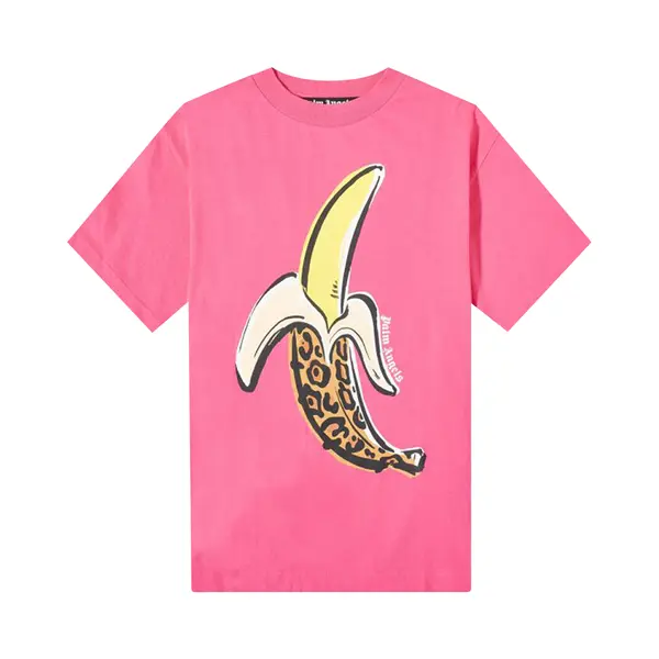 Palm Angels Banana Classic Tee 'fuchsia/yellow - Pink