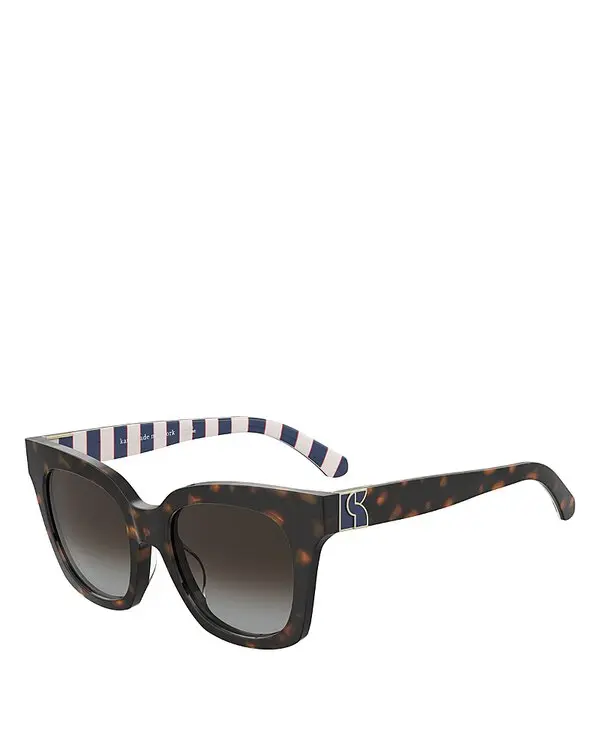 Kate Spade New York Constance Square Sunglasses - Havana/brown Polarized Gradient