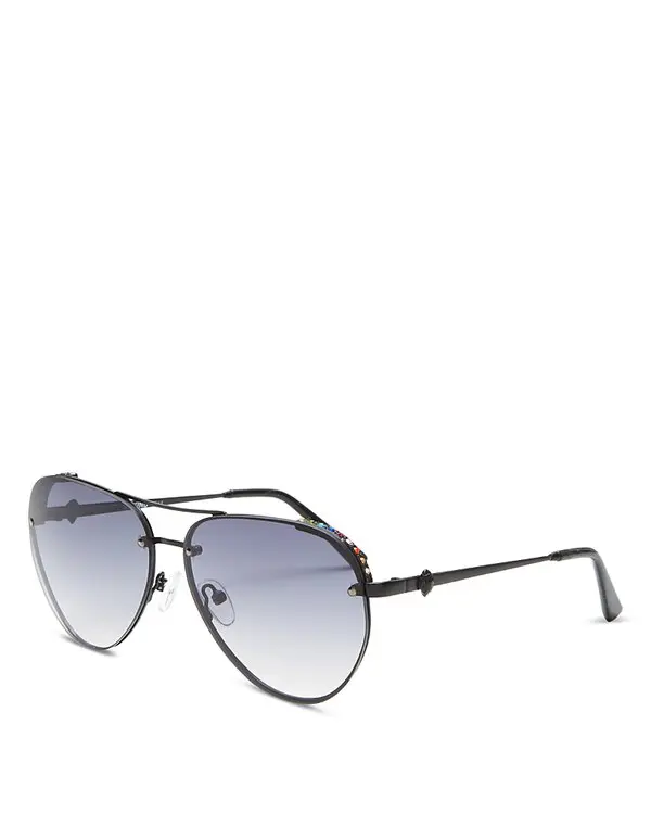 Kurt Geiger 60mm Aviator Sunglasses - Black