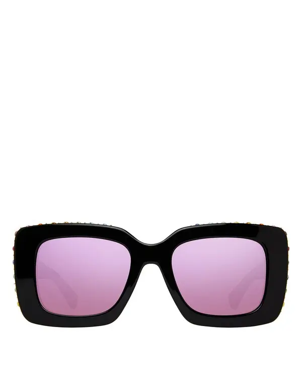 Kurt Geiger Rectangle Sunglasses, 52mm