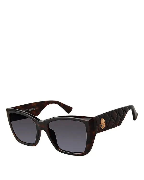 Kurt Geiger Rectangle Sunglasses - Havana/gray Gradient