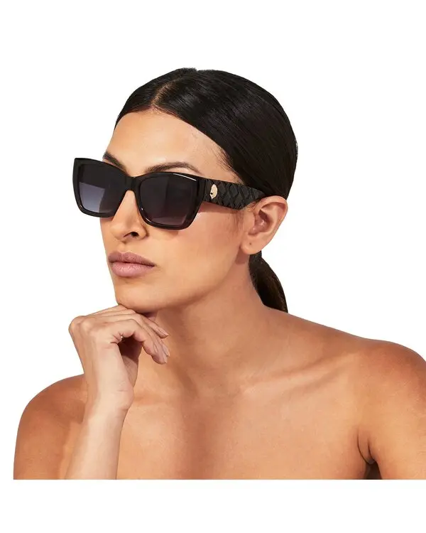 Kurt Geiger Rectangle Sunglasses - Havana/gray Gradient