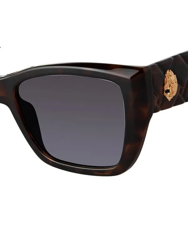 Kurt Geiger Rectangle Sunglasses - Havana/gray Gradient