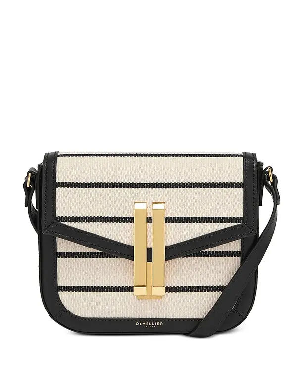 DEMELLIER Vancouver Small Crossbody - Black Ecru