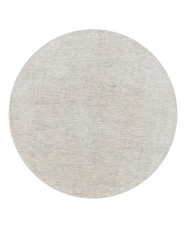 LIVABLISS Laila Laa-2301 Round Area Rug, 5'3 X 5'3 - Gray/taupe