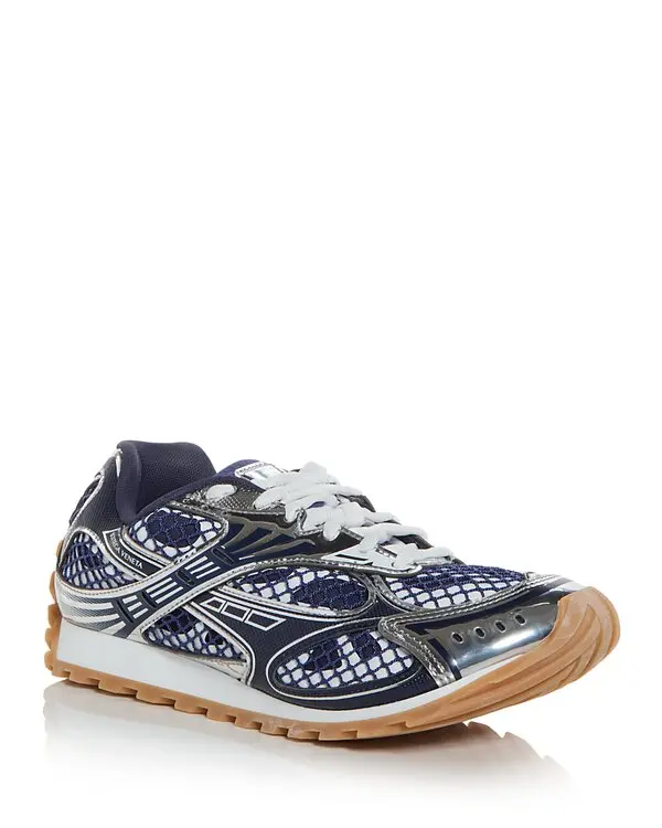 Bottega Veneta Orbit Low Top Sneakers - Navy