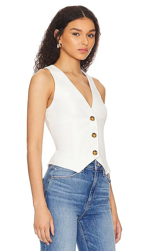 LOVERS AND FRIENDS Asa Vest - Ivory