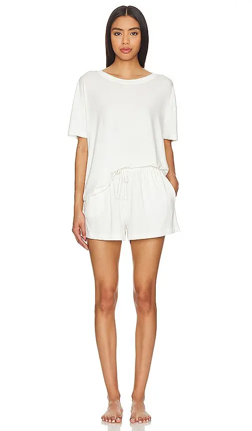 Eberjey Gisele Everyday Relaxed Short - Ivory