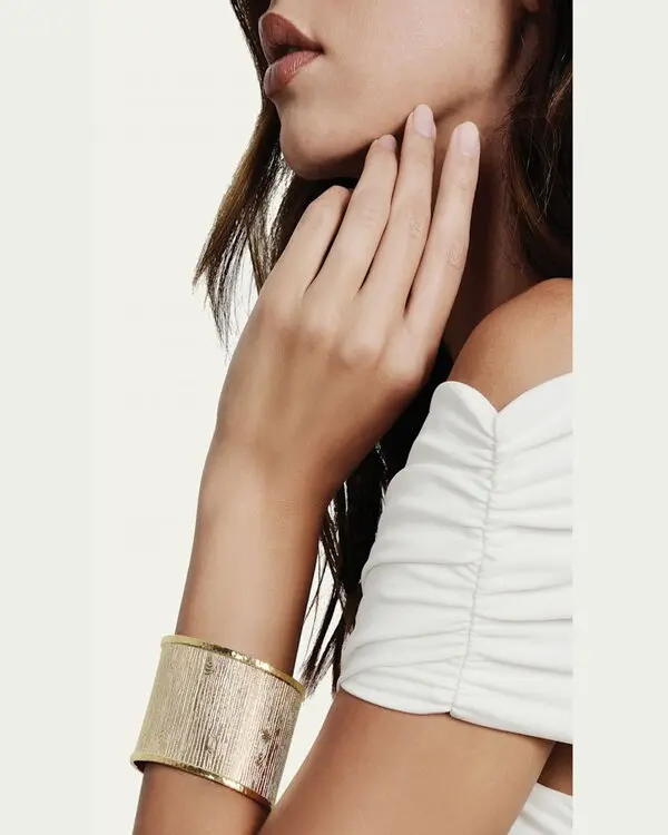 ANABEL ARAM JEWELRY Enchanted Forest Bark Cuff Bracelet