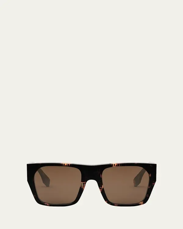 Fendi Baguette Acetate Sunglasses - Havana