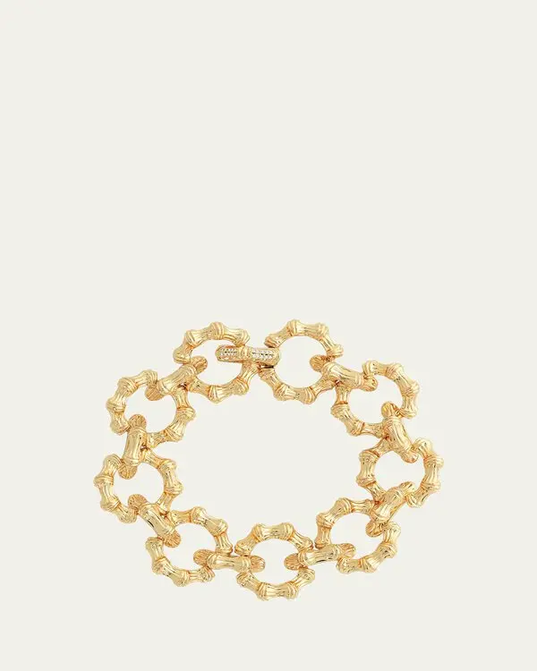 ANABEL ARAM JEWELRY Bamboo Chain Bracelet - Gold